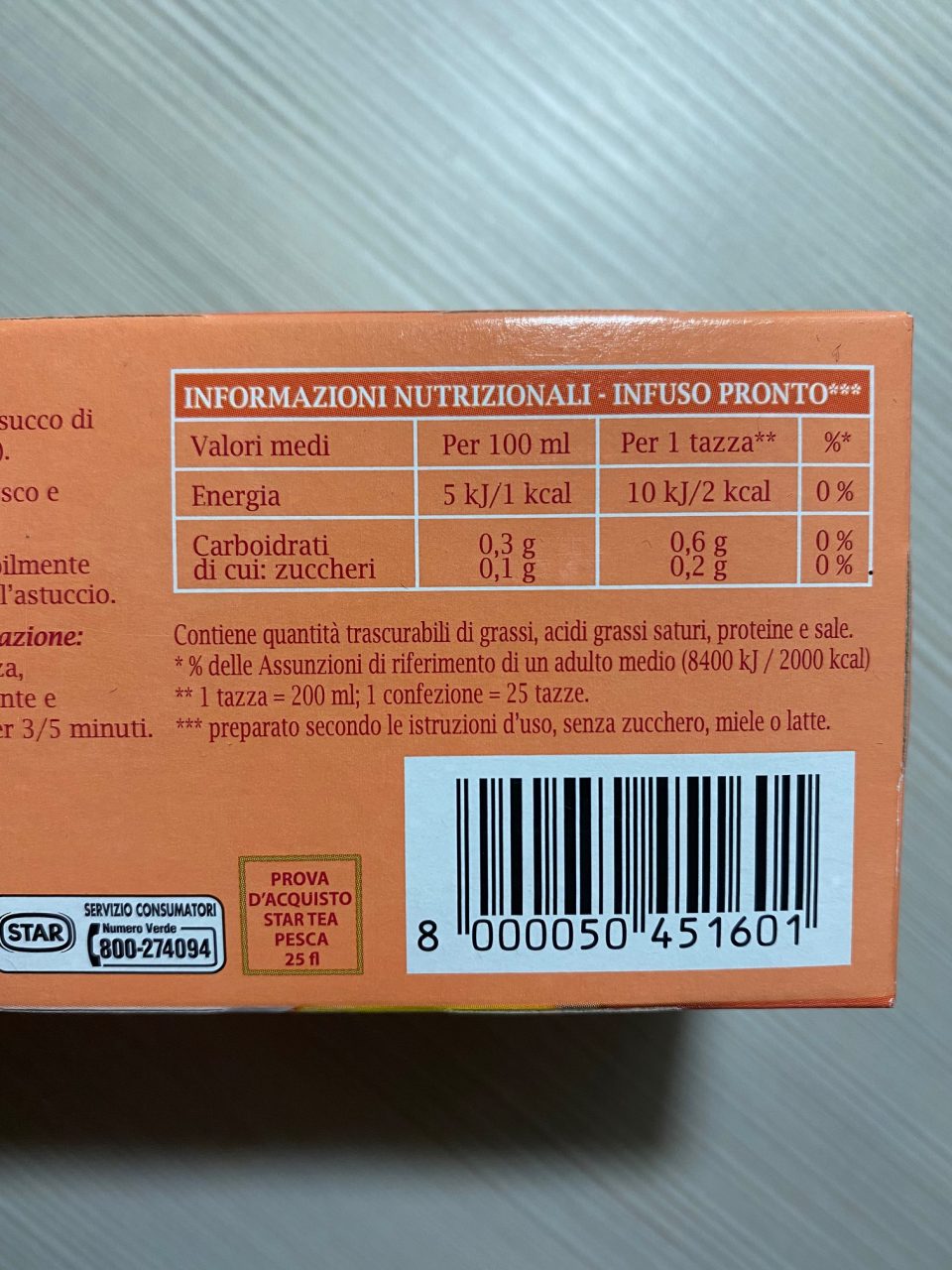 STAR TEA ALLA PESCA CON SUCCO DI FRUTTA – Recensioni Di Gusto