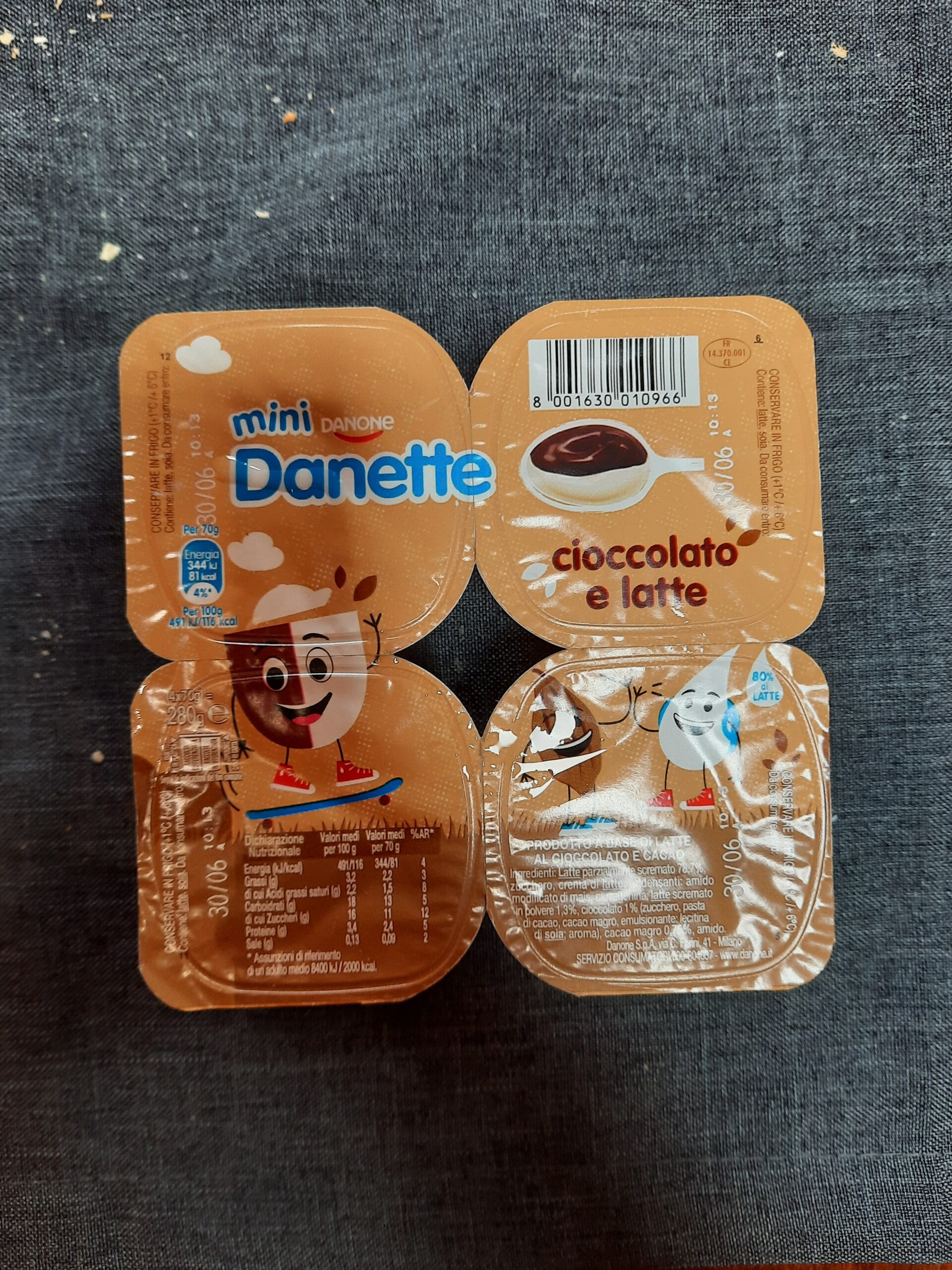 MINI DANETTE CIOCCOLATO E LATTE - DANONE – Recensioni Di Gusto